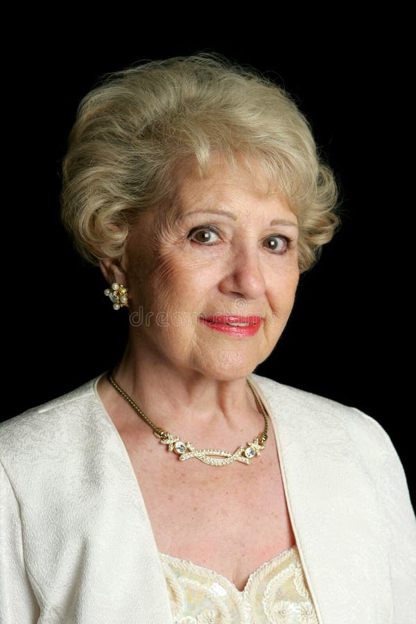 Elegante Erfolgreiche ältere Dame Stockfoto - Bild von freundlich ...