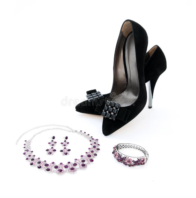Elegante Schoenen En Toebehoren Stock Foto - Image of edelsteen ...