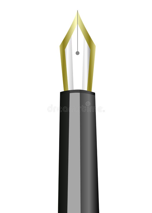 Elegante Vulpen vector illustratie. Illustration of stijl - 28075768