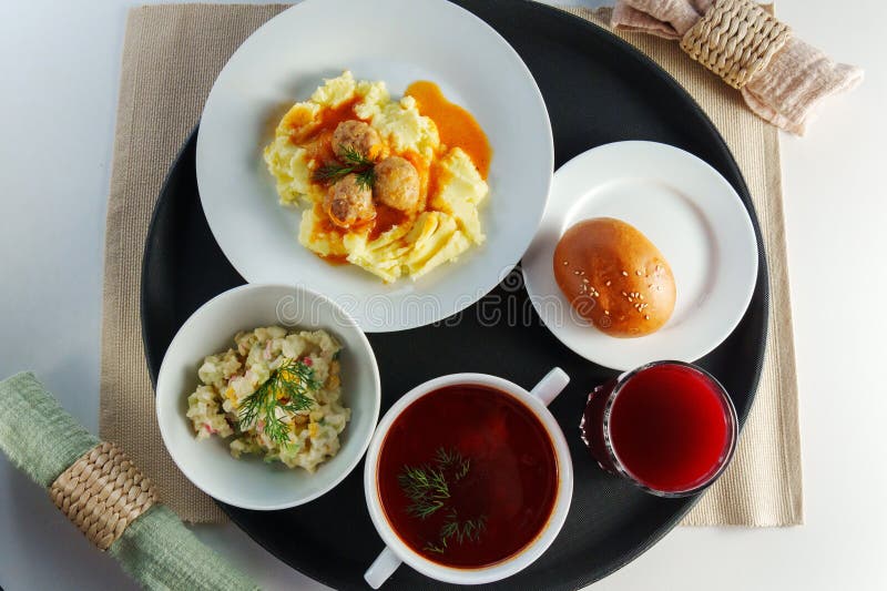 Elegantly Adorned with an Assortment of Delectable Food Items ...