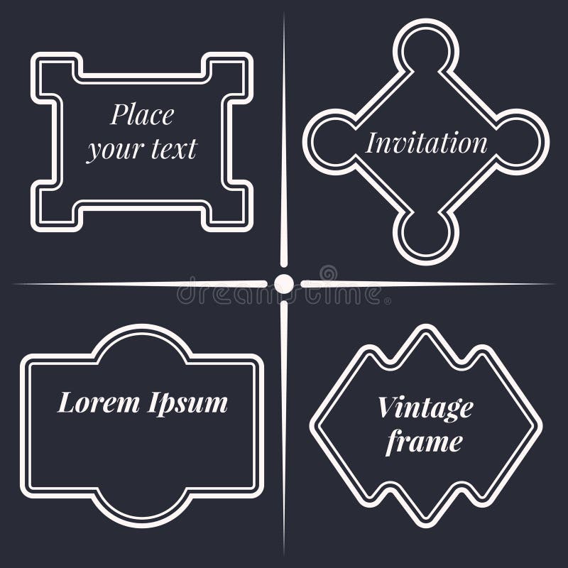 Elegantly Aesthetic Frames. a Set of Beautiful Frames. Vintage Style ...