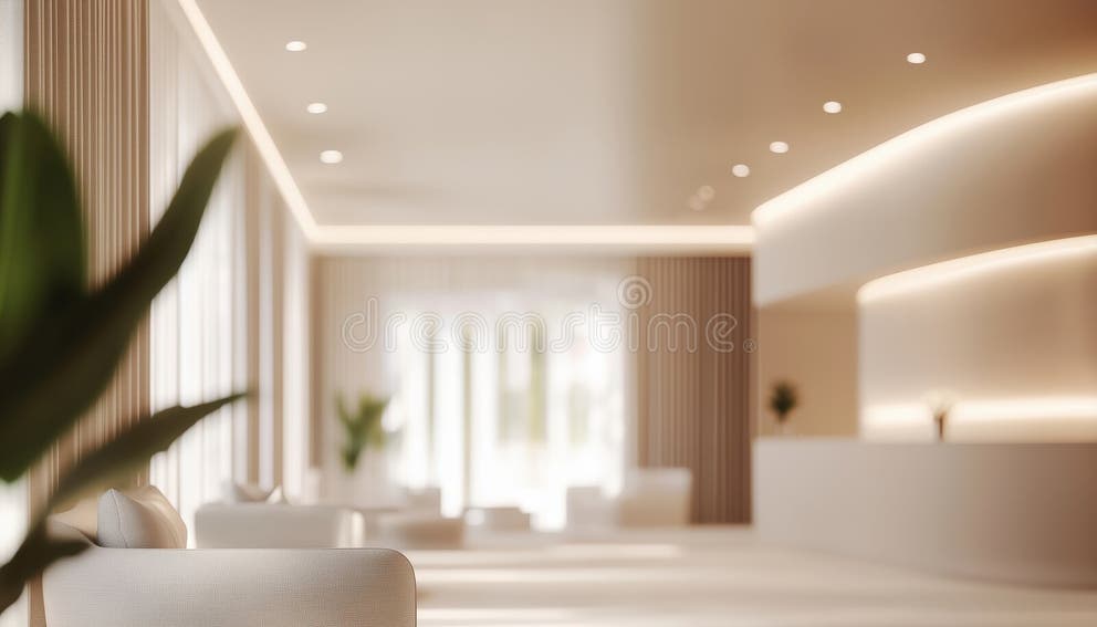 Elegantly Comfortable Hotel Bedroom Interior with a Blurred Focus on ...