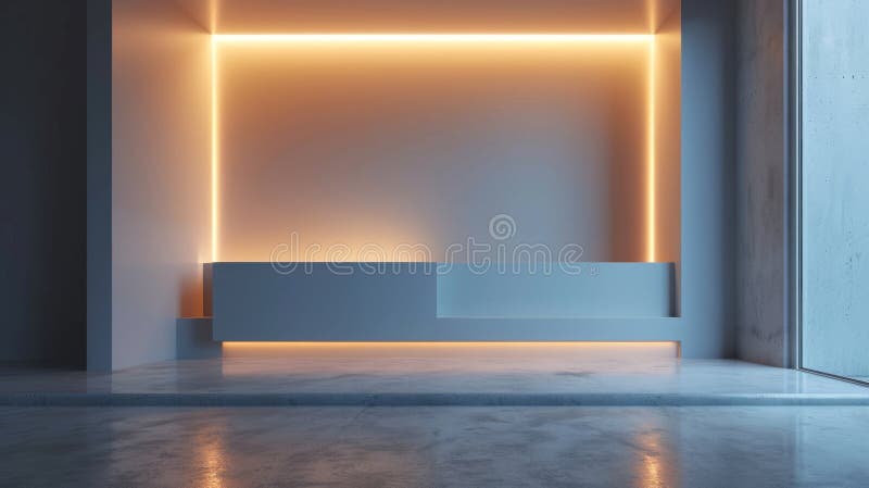 Elegantly Designed Display Stand with Plain White Background and Subtle ...