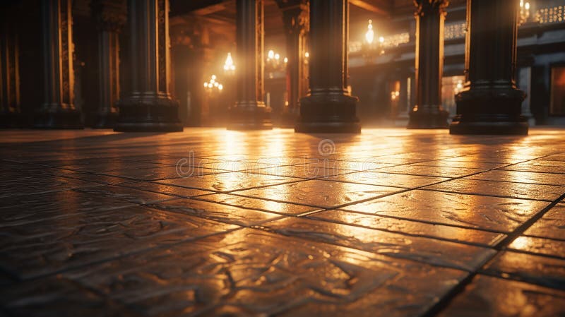 Elegantly Etched in Every Tile Stock Illustration - Illustration of ...