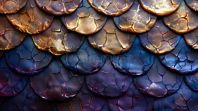 Elegantly Exotic: Blue and Gold Snake Skin Design Stock Illustration ...