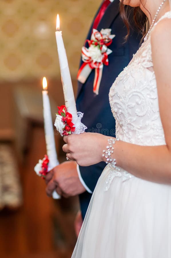 Elegantly Lit Ceremony with Symbolic Unity Candles in a Romantic ...