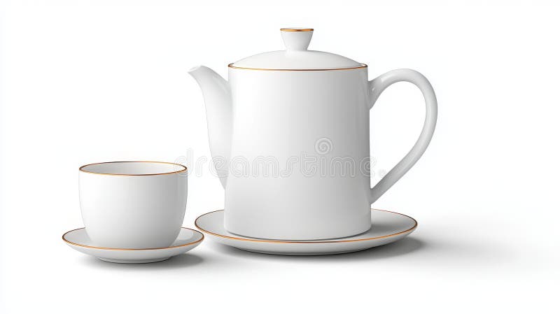 Elegantly Placed on a Table with a Transparent Background, a White Tea ...