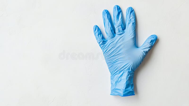 Single Disposable Glove Isolated on White Sterile Protection for ...