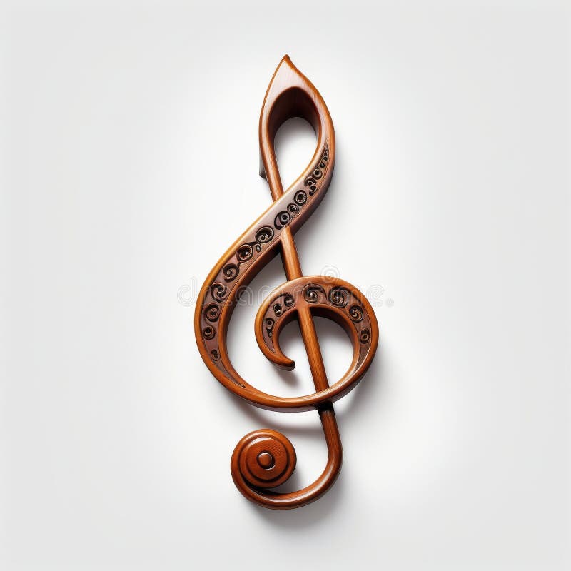 Stylized Man with Treble Clef Stock Vector - Illustration of infinity ...