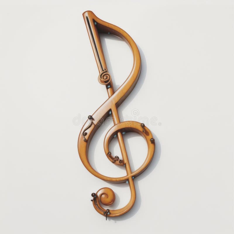 Stylized Man with Treble Clef Stock Vector - Illustration of infinity ...