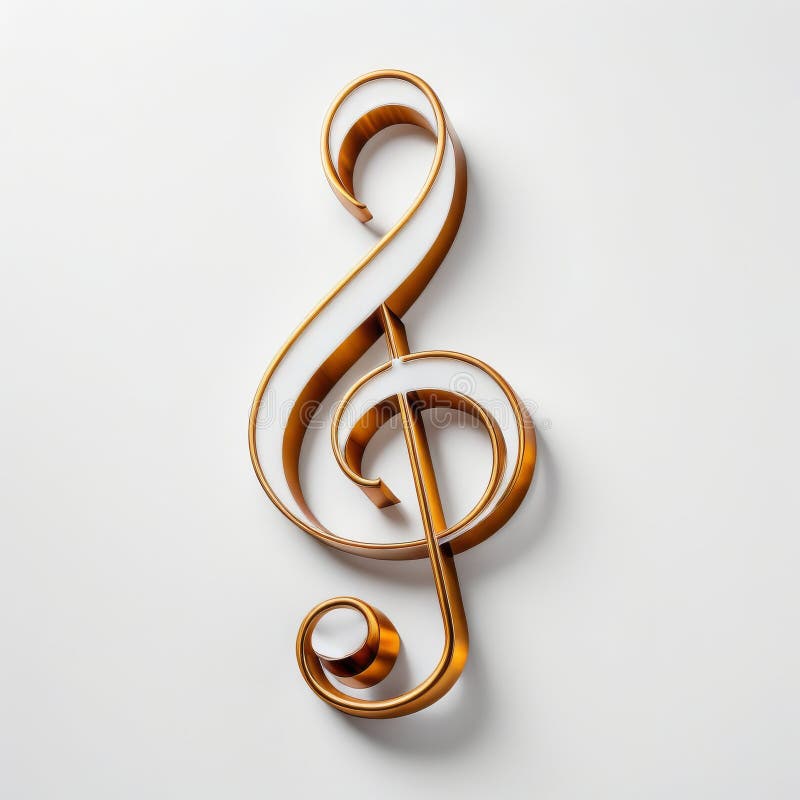 Stylized Man with Treble Clef Stock Vector - Illustration of infinity ...