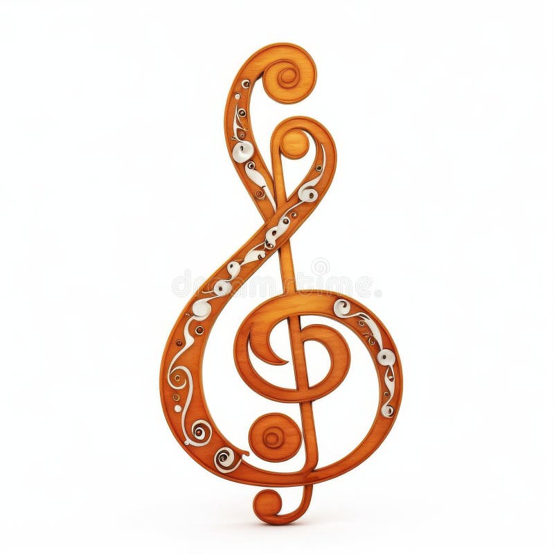 Stylized Man with Treble Clef Stock Vector - Illustration of infinity ...