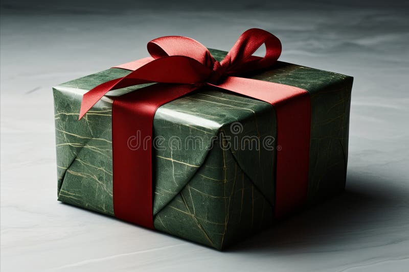 Elegantly Wrapped Gift Box with Copyspace Stock Illustration ...