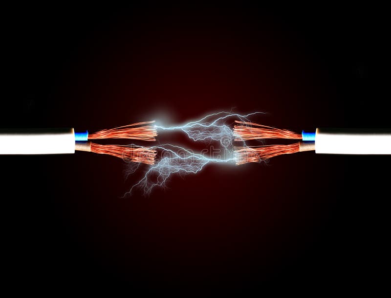 Elektriciteit. stock afbeelding. Image of contactpersoon - 30428719