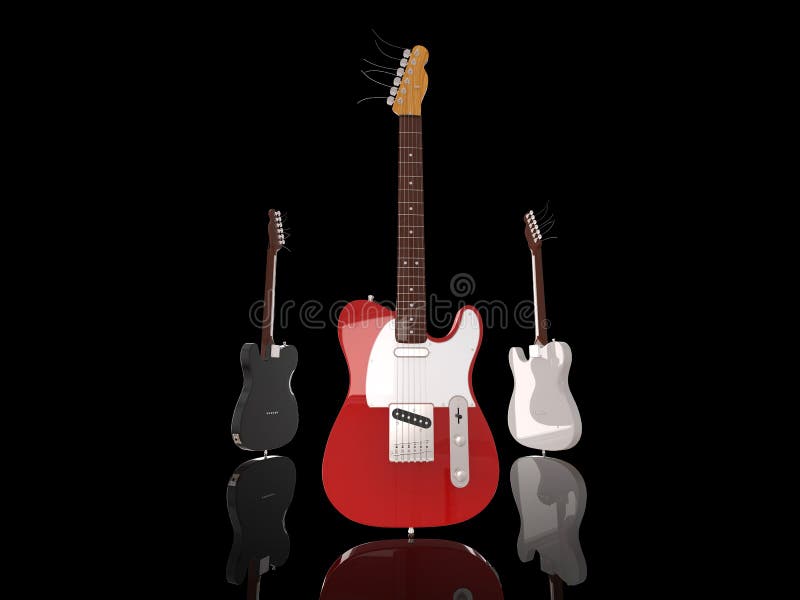 Elektrische Gitarren stockbild. Bild von felsen, band - 59014077