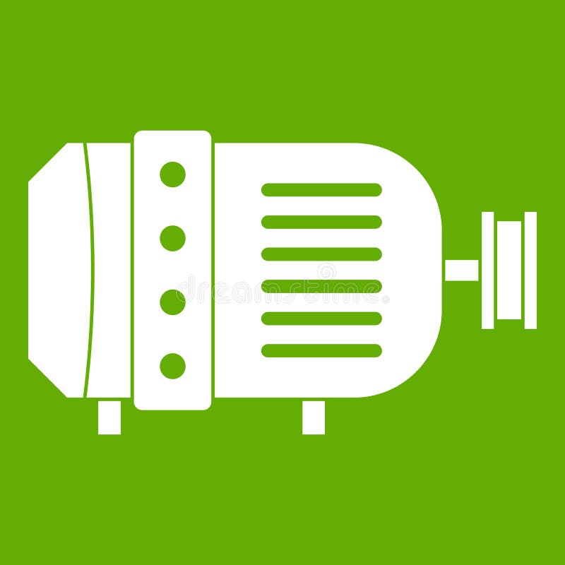 Elektrische Groen Motorpictogram Vector Illustratie - Illustration of ...