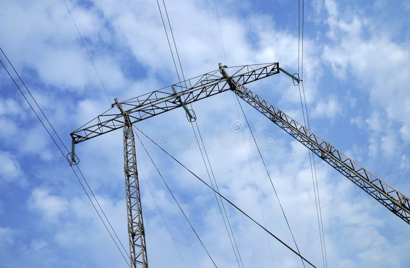 Elektroindustrie stockbild. Bild von hoch, stahl, leistung - 6968791