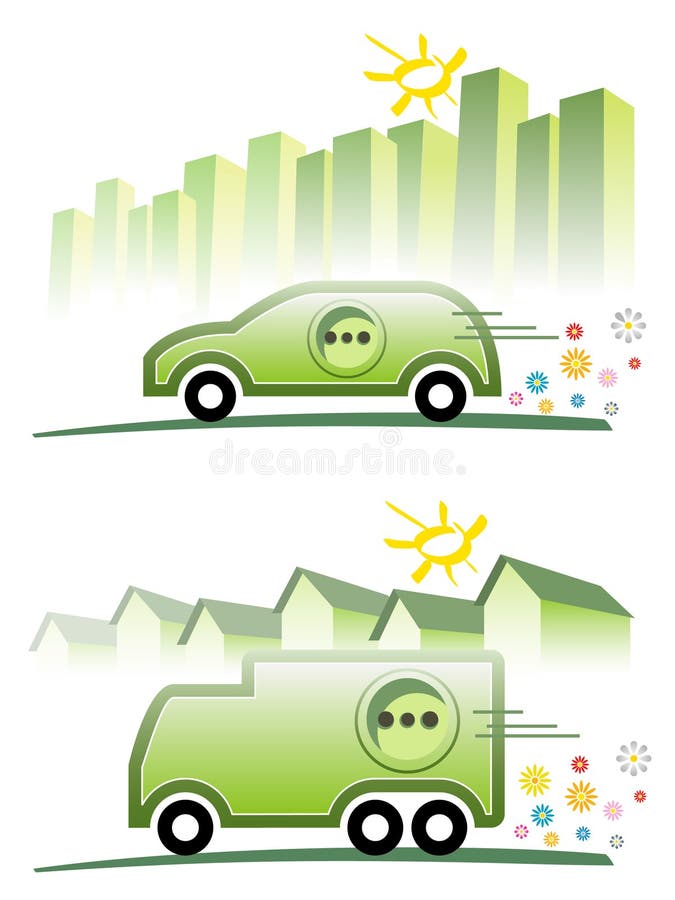 Elektrische mobiliteit vector illustratie. Illustration of mobiliteit ...