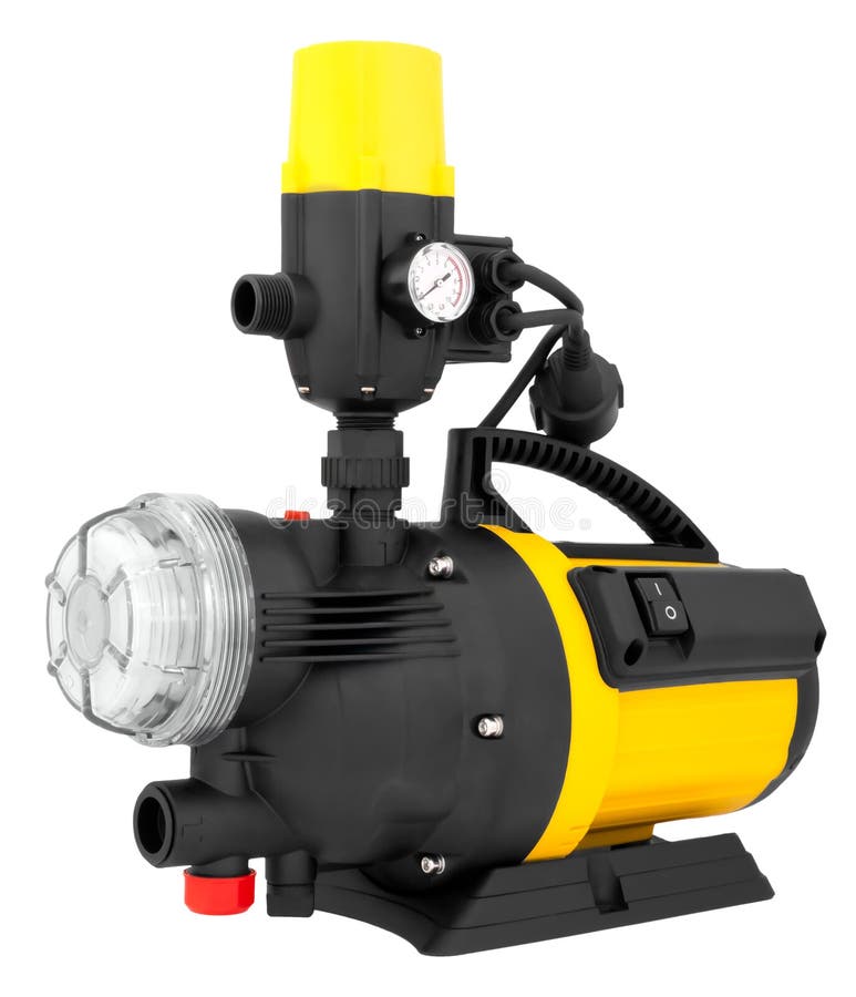 Elektrische waterpomp stock afbeelding. Image of techniek - 21981305
