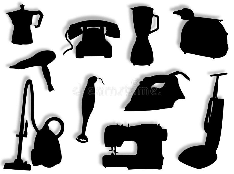 Elektrische toestellen vector illustratie. Illustration of illustratie ...