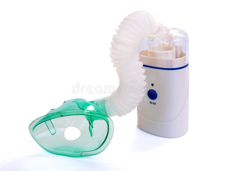 Elektrischer Inhalator stockbild. Bild von atmung, bronchial - 10576445