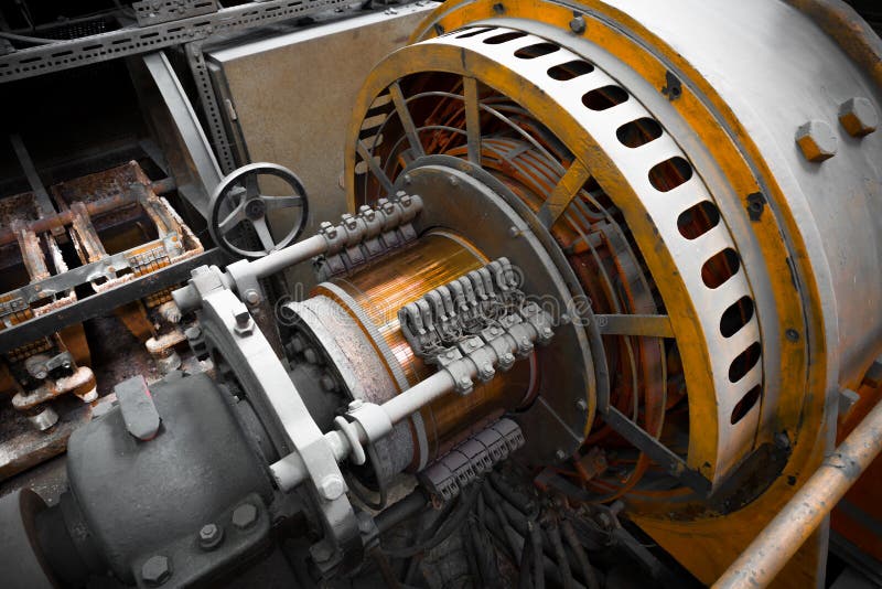 Elektrischer Generator Dynamo Stockbild - Bild von hintergrund ...