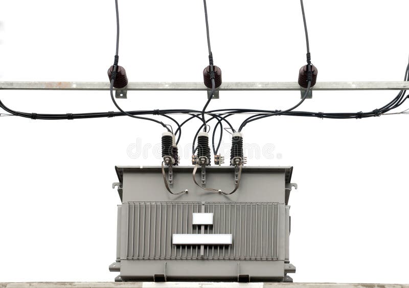 Elektrischer Transformator stockfoto. Bild von hoch, netz - 23909364
