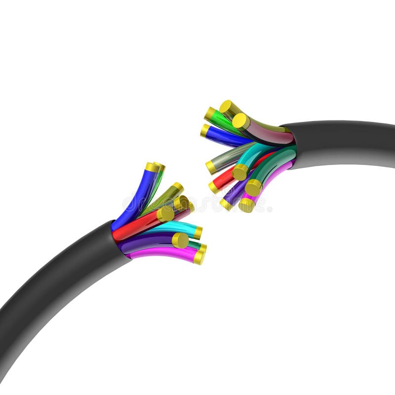 Elektro kabel stock illustratie. Illustration of achtergrond - 18135866