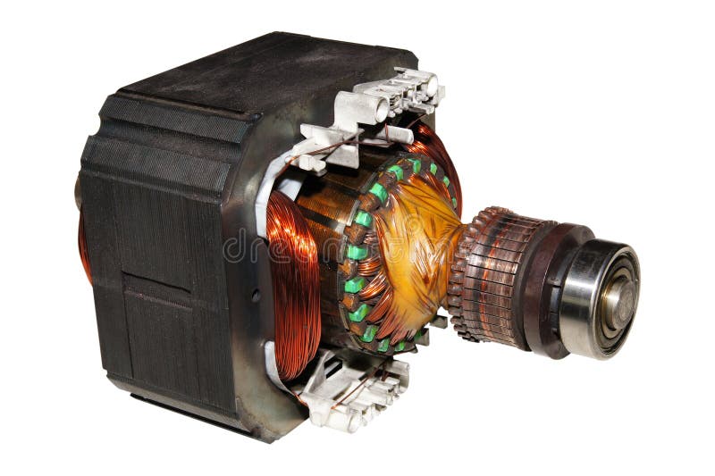 Elektrischer Spulenmotor stockfoto. Bild von generator - 30792636