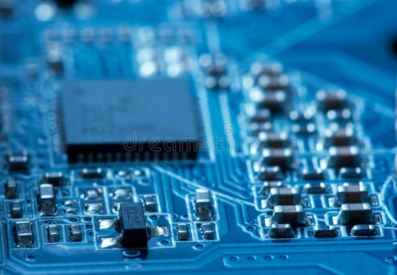 Elektronika stock foto. Image of deel, hardware, blauw - 6720156