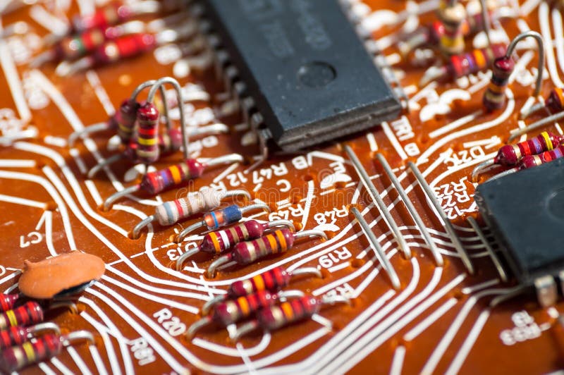 Elektronisches Schaltplan-Audio Stockfoto - Bild von elektronisch ...