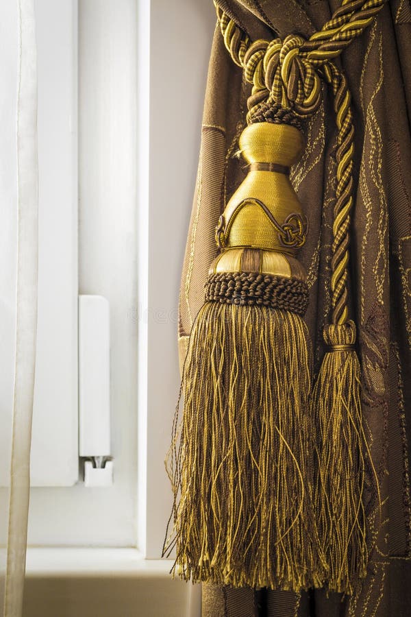 Beautiful window curtains stock image. Image of abstract - 145171533