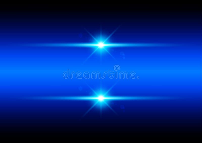 Element Blue Light with Lens Effect. Illustration Design Stock Vector ...