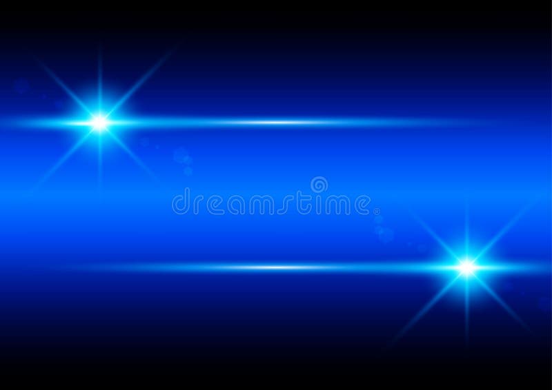 Element Blue Light with Lens Effect. Illustration Design Stock Vector ...