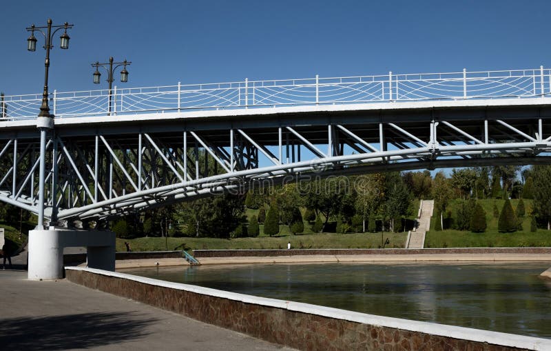 View of Bridge Element, No Stop Sign, Fragment, Led Pedestrian Bridge ...