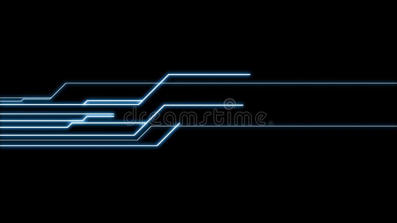 Element of a Computer Circuit Board. Electrical Signals Travel through ...