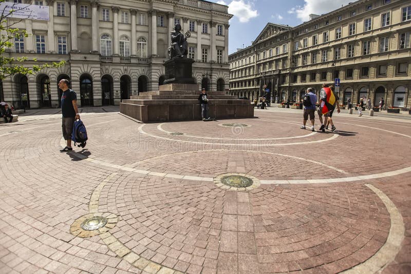 Element of Copernicus Solar System on the Square in Front of the ...