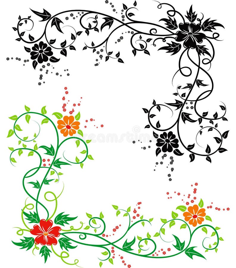 Element for design, vector stock vector. Illustration of flowers - 1157462