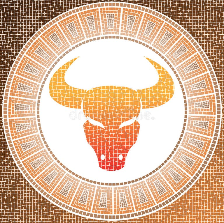 Element earth: taurus stock vector. Illustration of graphic - 7863374