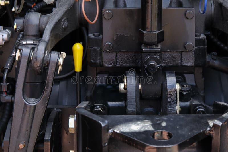 Element of Engine System of New Modern Agricultural Tractor or Combine ...