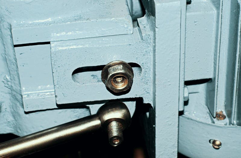 Element of Fastening of the Engine To the Drilling Machine. Stock Image ...