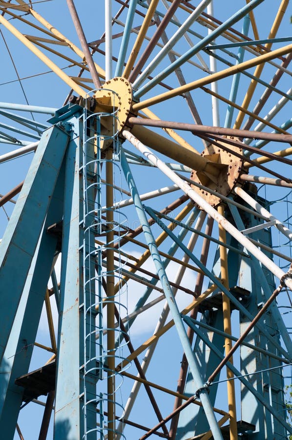Element of Ferris Wheel at Night Stock Photo - Image of ferris ...