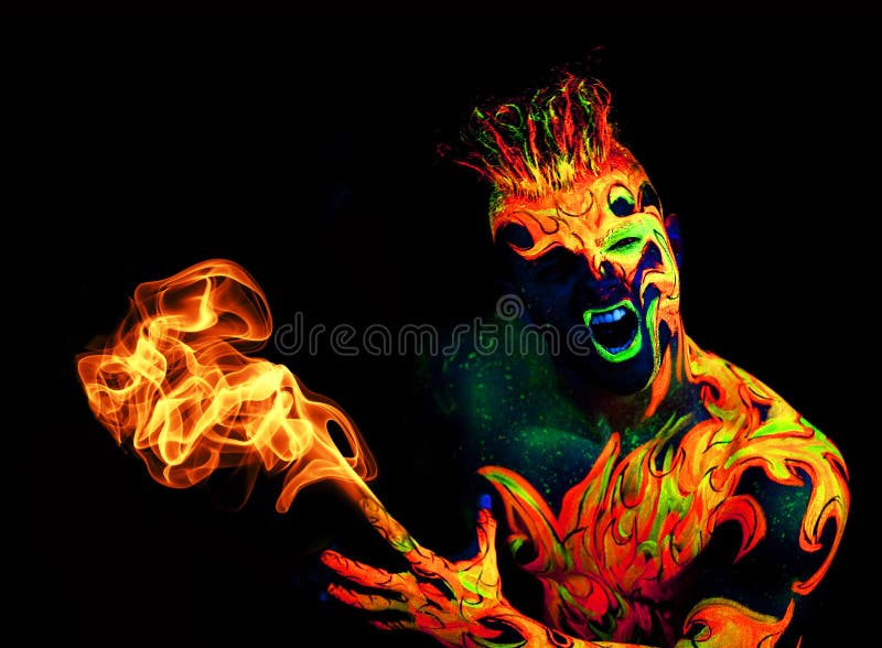 Element Fire stock photo. Image of four, darkness, dragon - 45880480