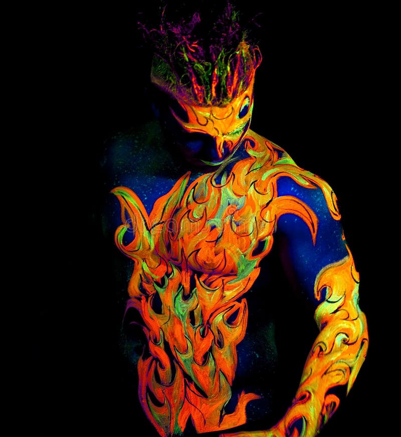 Element Fire stock image. Image of design, makeup, fantastic - 46401003