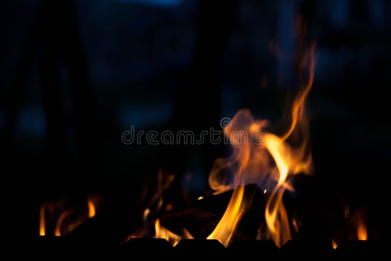 The Element of Fire. the Concept of Nature. Stock Image - Image of dark ...