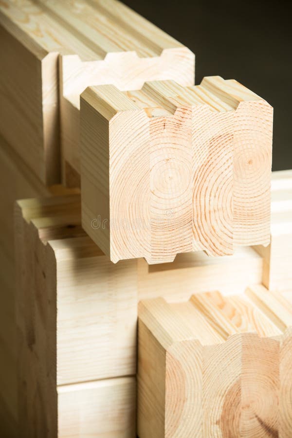 Element of Glued Timber Construction Stock Photo - Image of glued ...