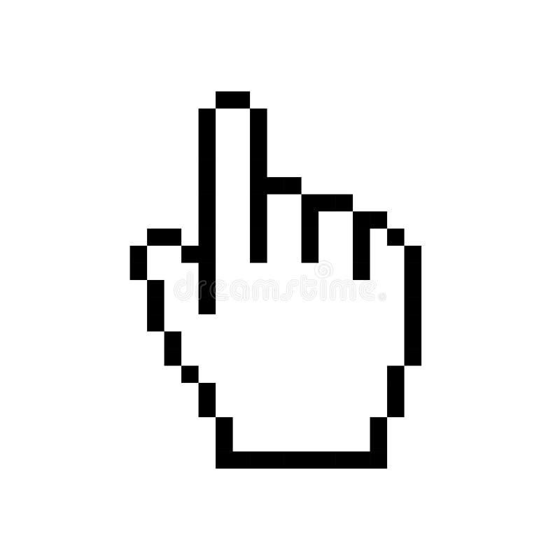 Web Cursor Icon. Symbol of Control or Selection on the Monitor. Pixel ...