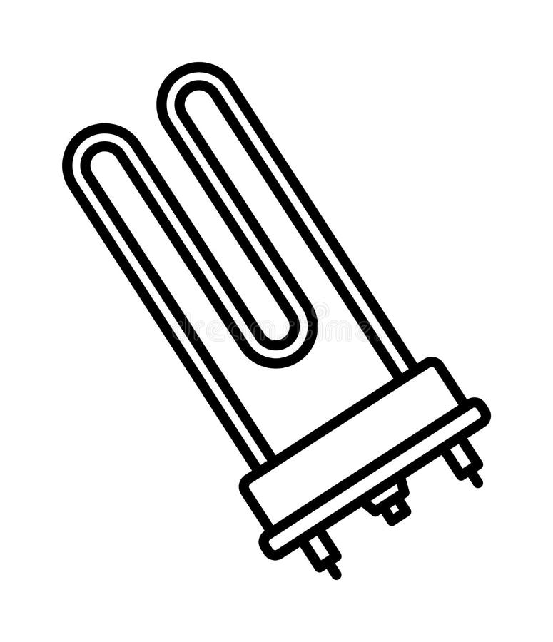 Element, Heater, Heating Vector Icon on Transparent Background. Outline ...