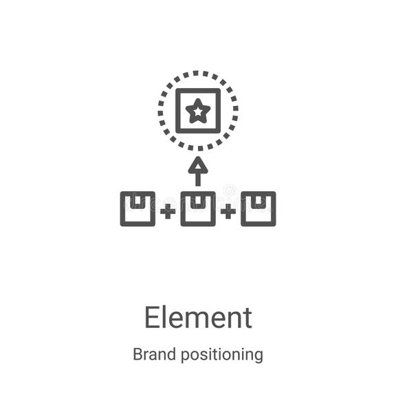 Element Icon Vector from Brand Positioning Collection. Thin Line ...