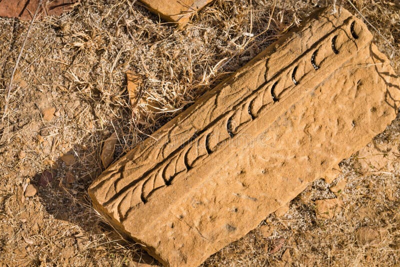 Element of Indian Architecture on Sandstone Stock Photo - Image of ...